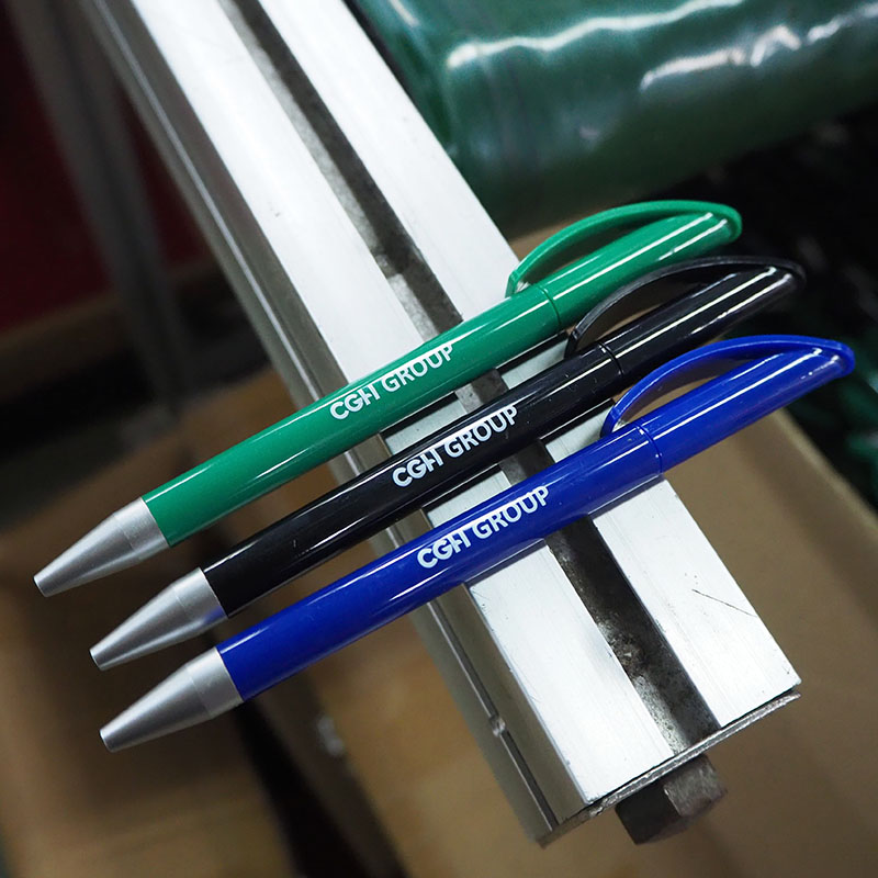 ผลงาน ปากกกาพลาสติก สกรีนโลโก้ CGH GROUP | โรงงานผลิตปากกาพร้อมสกรีน ...