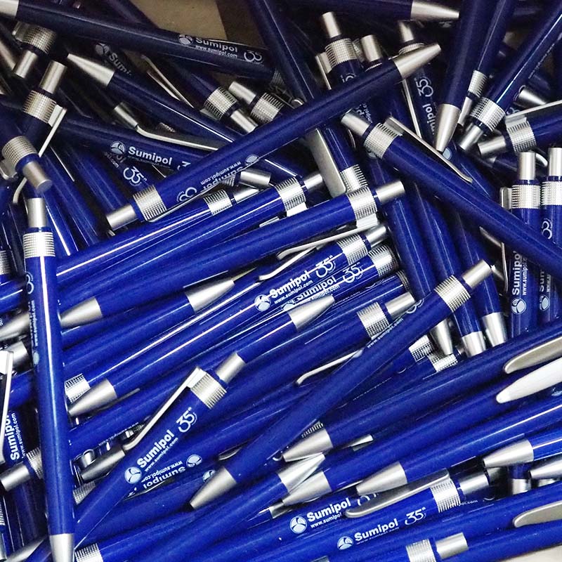 ผลงานปากกาพลาสติก สกรีนโลโก้ Sumipol | โรงงานผลิตปากกาพร้อมสกรีนโลโก้ ...
